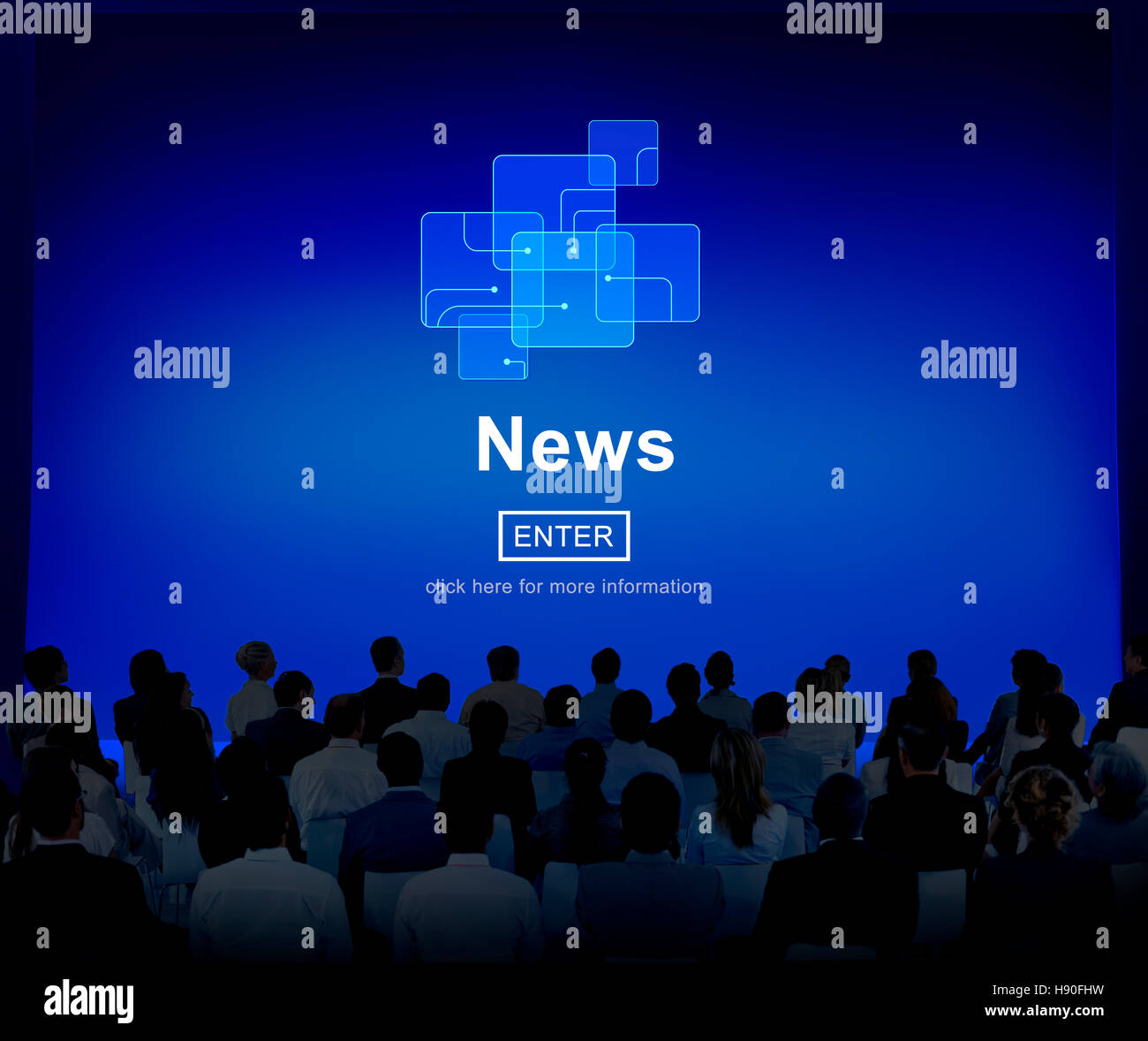 News Broadcast Information Report Update Communication Concept Stock ...