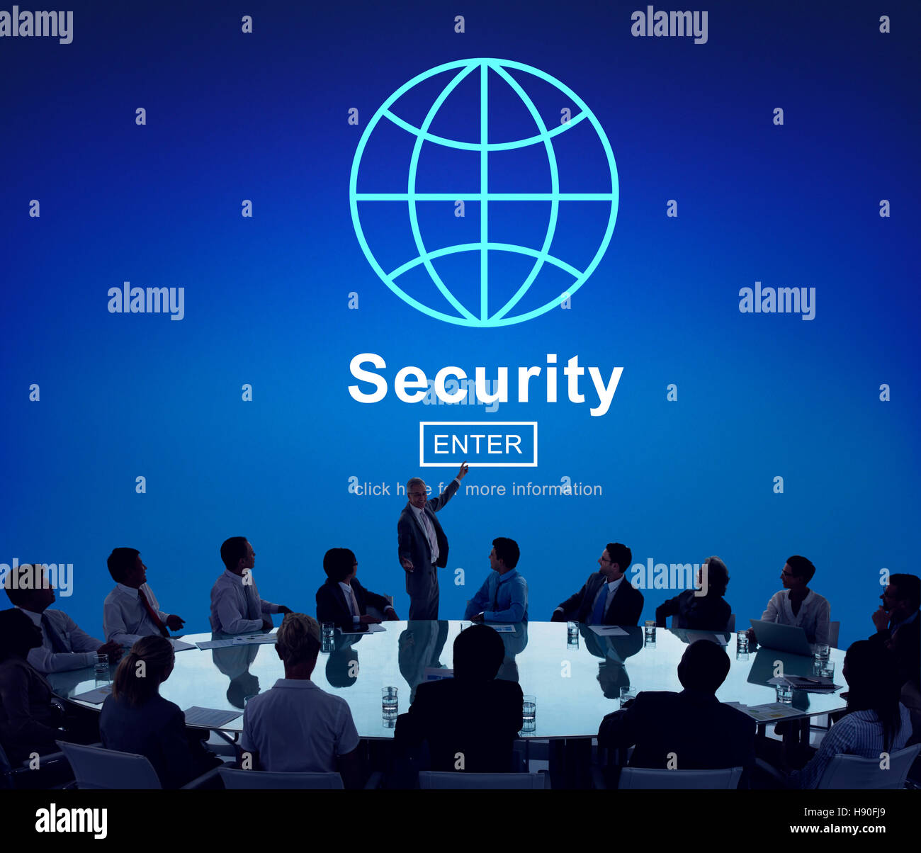 Data Security Global Technology Homepage Concept Stock Photo - Alamy