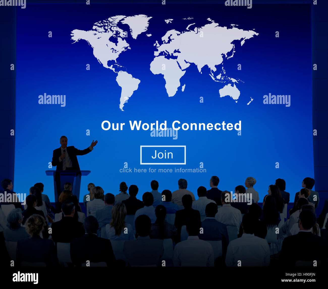 Our World Connected Social Networking Interconnection Concept Stock ...