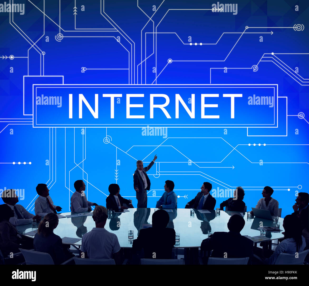 Internet Online Circuit Board Technology Concept Stock Photo - Alamy