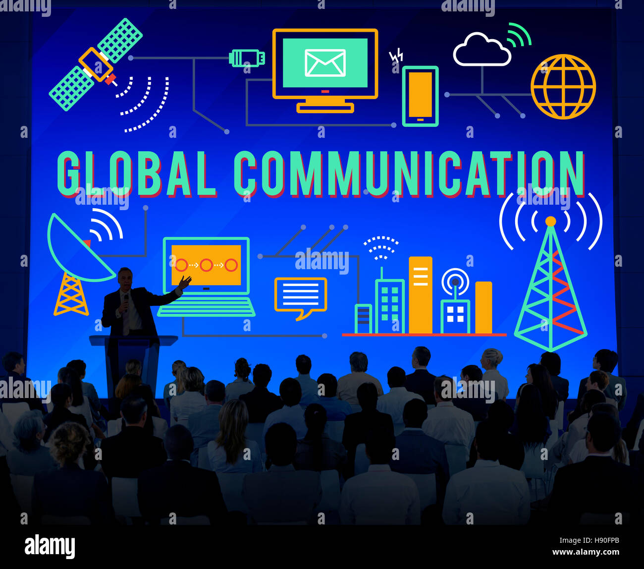 Global Communication Information Transfer Technology Concept Stock ...