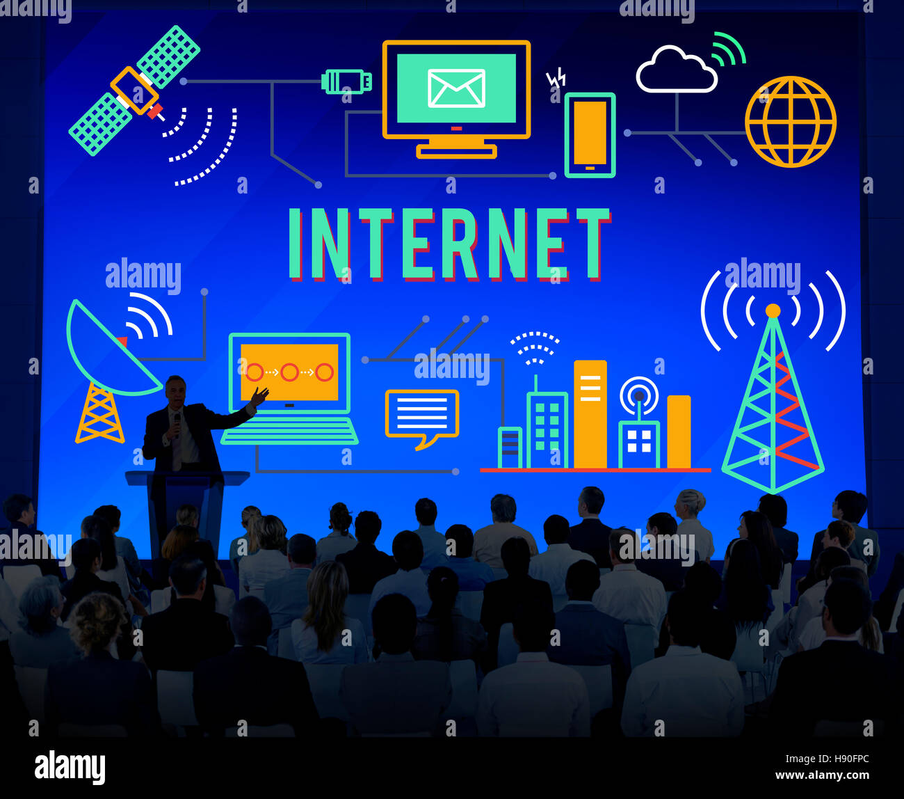 Internet Connection Online Technology Network Concept Stock Photo - Alamy