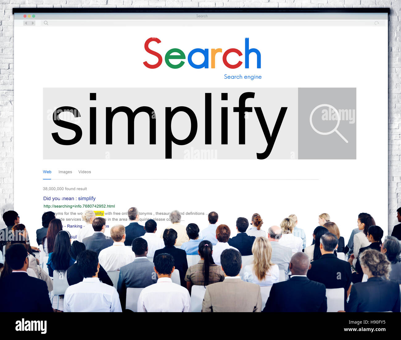 Simplify Clarify Easy Simple Concept Stock Photo - Alamy