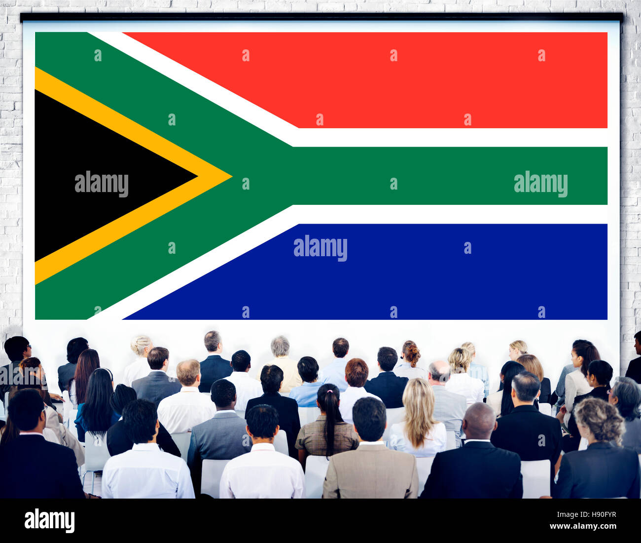 South Africa Flag Patriotism South African Pride Unity Concept Stock ...