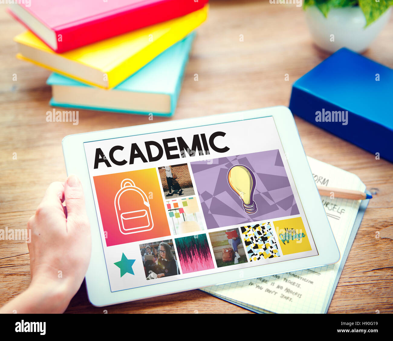 Academic Education Learning Studying Graphic Concept Stock Photo - Alamy