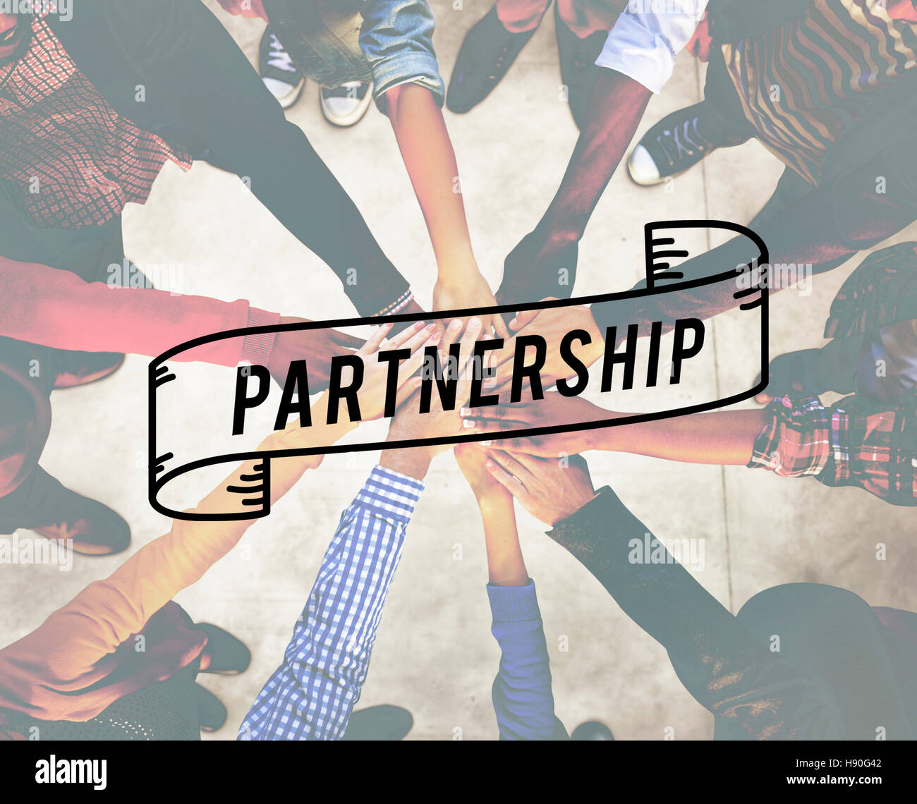 Partner Partnership Team Unity Togetherness Concept Stock Photo - Alamy