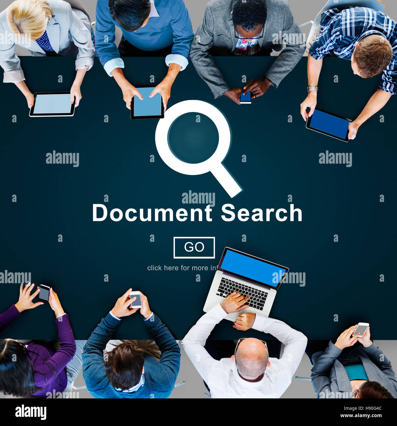 Document Search Finding Forms Inspect Letters Concept Stock Photo - Alamy