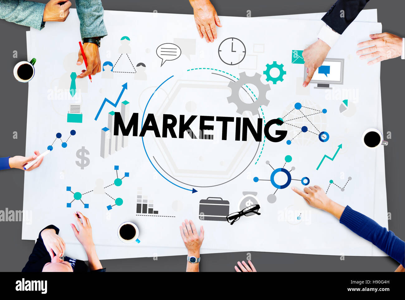 Marketing Business Commercial Strategy Concept Stock Photo - Alamy