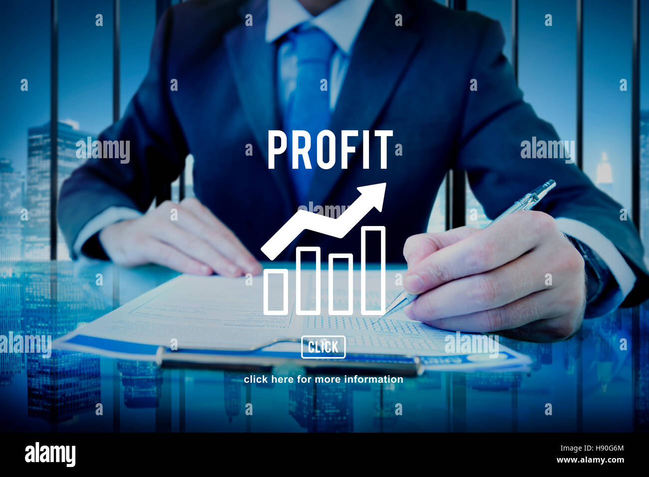 Business Progress Report Graph Concept Stock Photo - Alamy