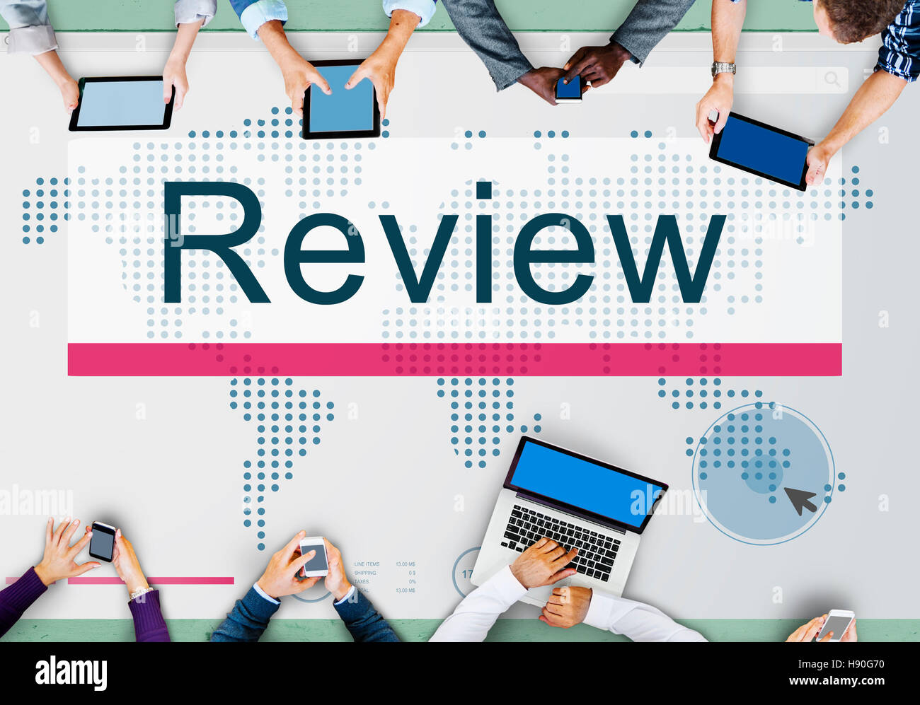 Review Audit Auditing Evalutate Report Rethink Concept Stock Photo - Alamy