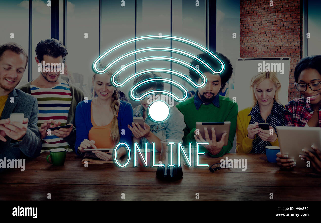 Internet Wifi Connection Network Graphic Concept Stock Photo - Alamy