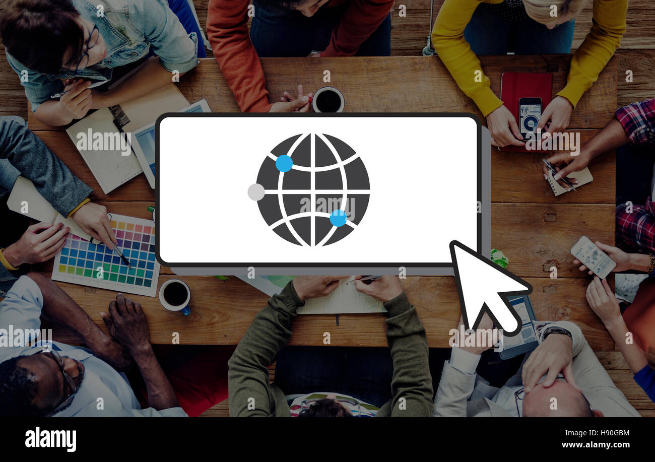 Global community interface hi-res stock photography and images - Alamy