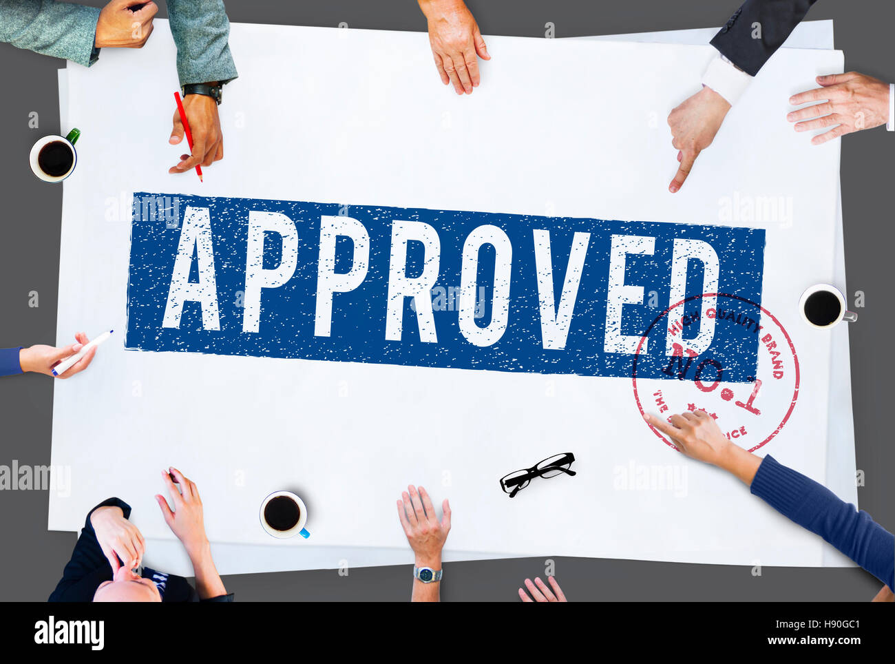 Quality Service Guaranteed Premium Quality Concept Stock Photo - Alamy