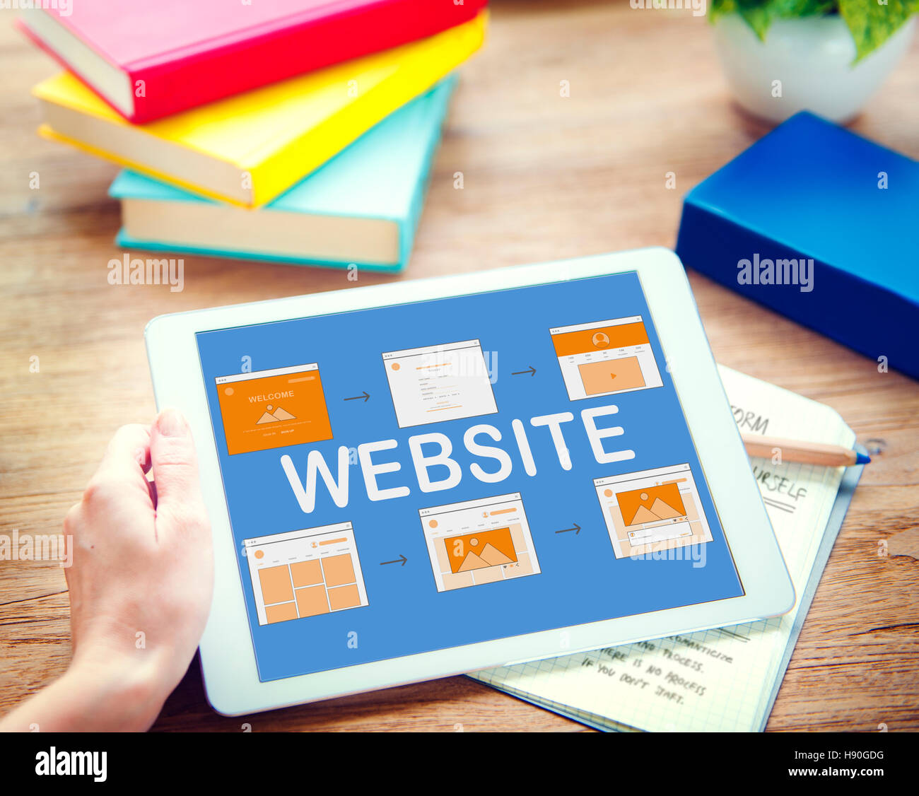 Web Template Website Design Concept Stock Photo - Alamy