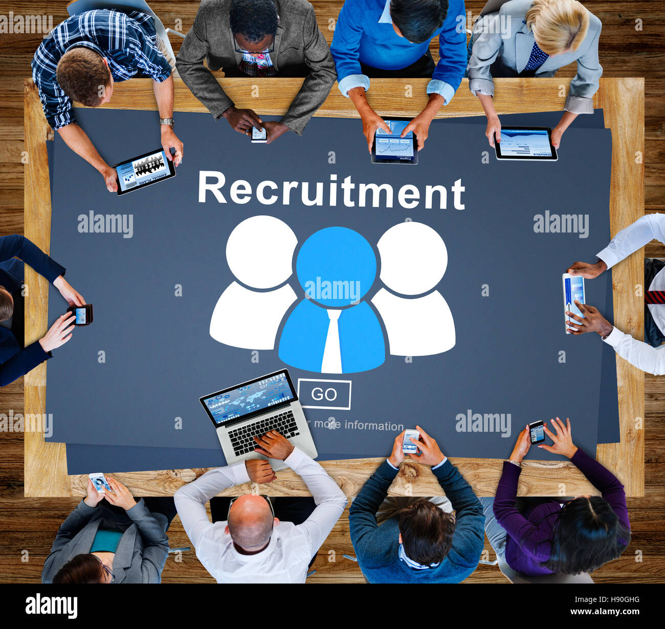 Recruitment Hiring Employment Human Resources Concept Stock Photo - Alamy