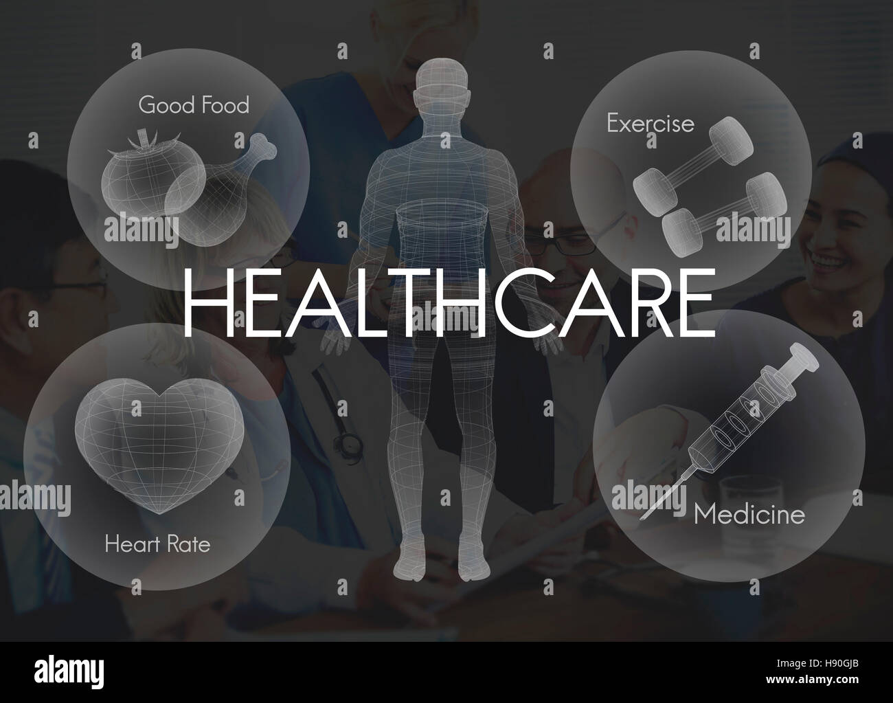 Healthcare Fitness Exercise Healthy Wellbeing Concept Stock Photo - Alamy