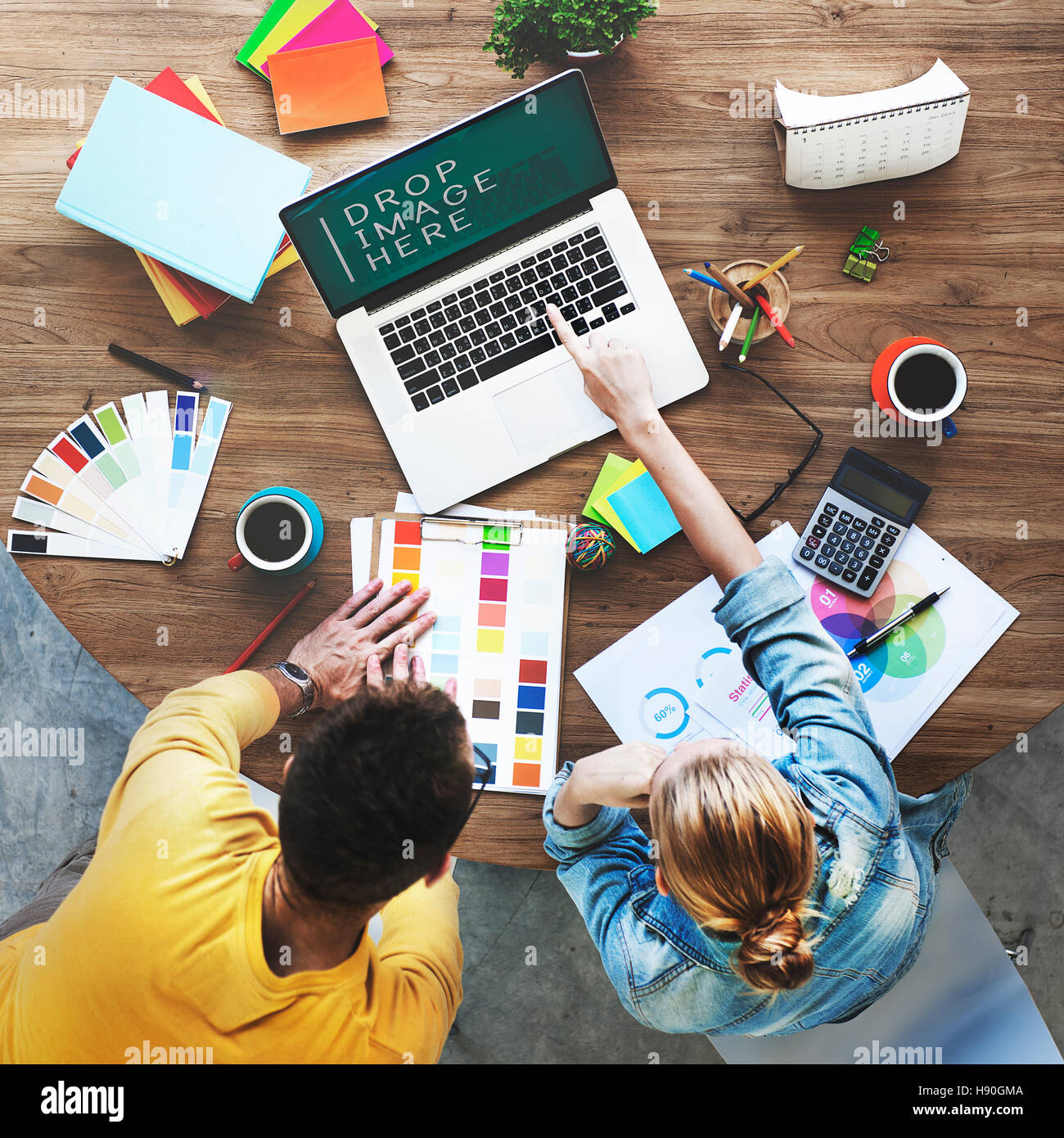 Design Team Meeting Brainstorming Discussion Concept Stock Photo - Alamy