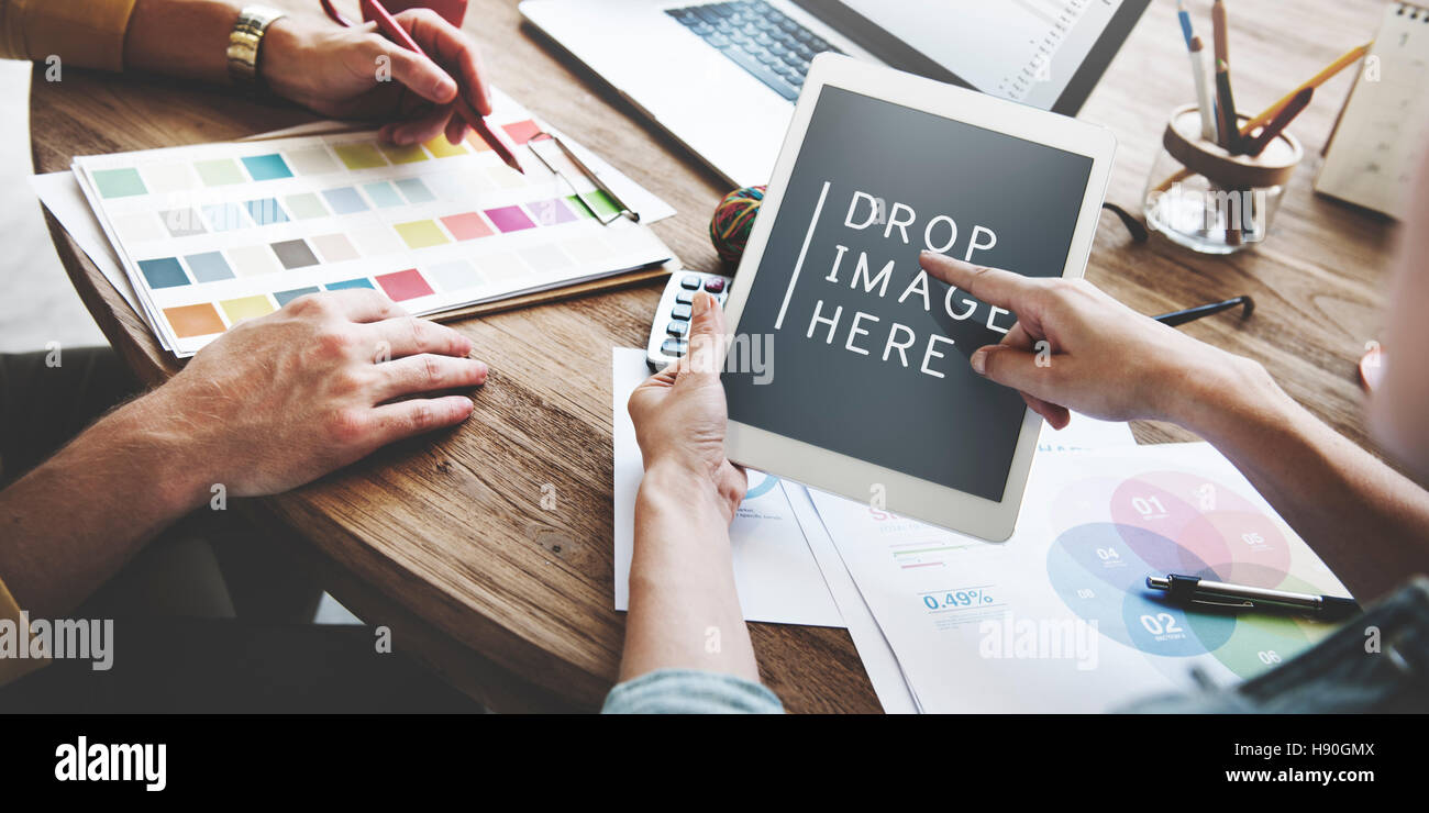 Design Team Teamwork Discussion Meeting Concept Stock Photo - Alamy