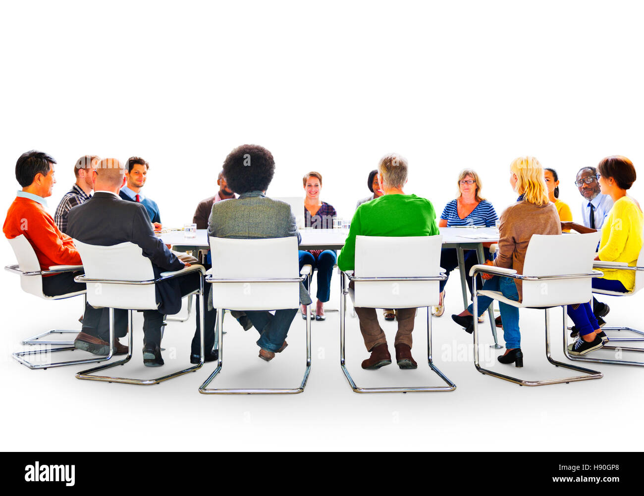 Group of Diverse Multiethnic People in a Meeting Concept Stock Photo ...