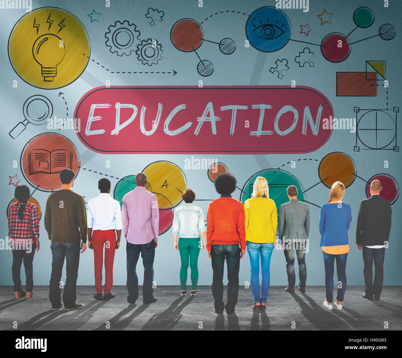 Education Learning Creativity Design Ideas Concept Stock Photo - Alamy