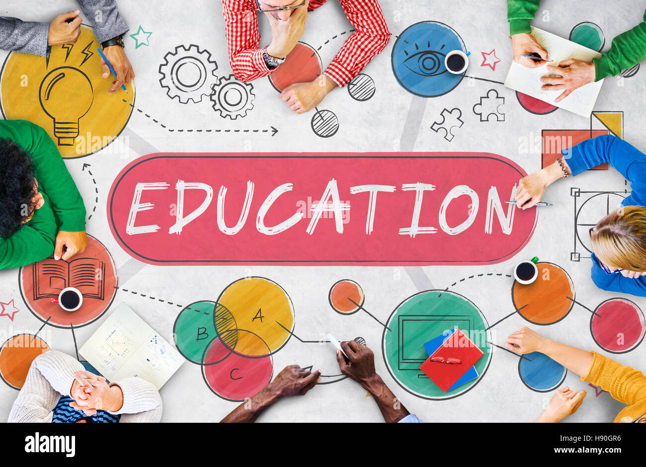 Education Learning Creativity Design Ideas Concept Stock Photo - Alamy