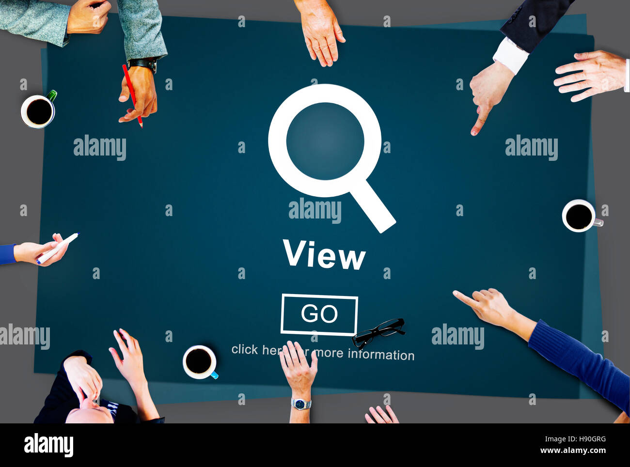 View Search Searching Inspect Vision Concept Stock Photo - Alamy