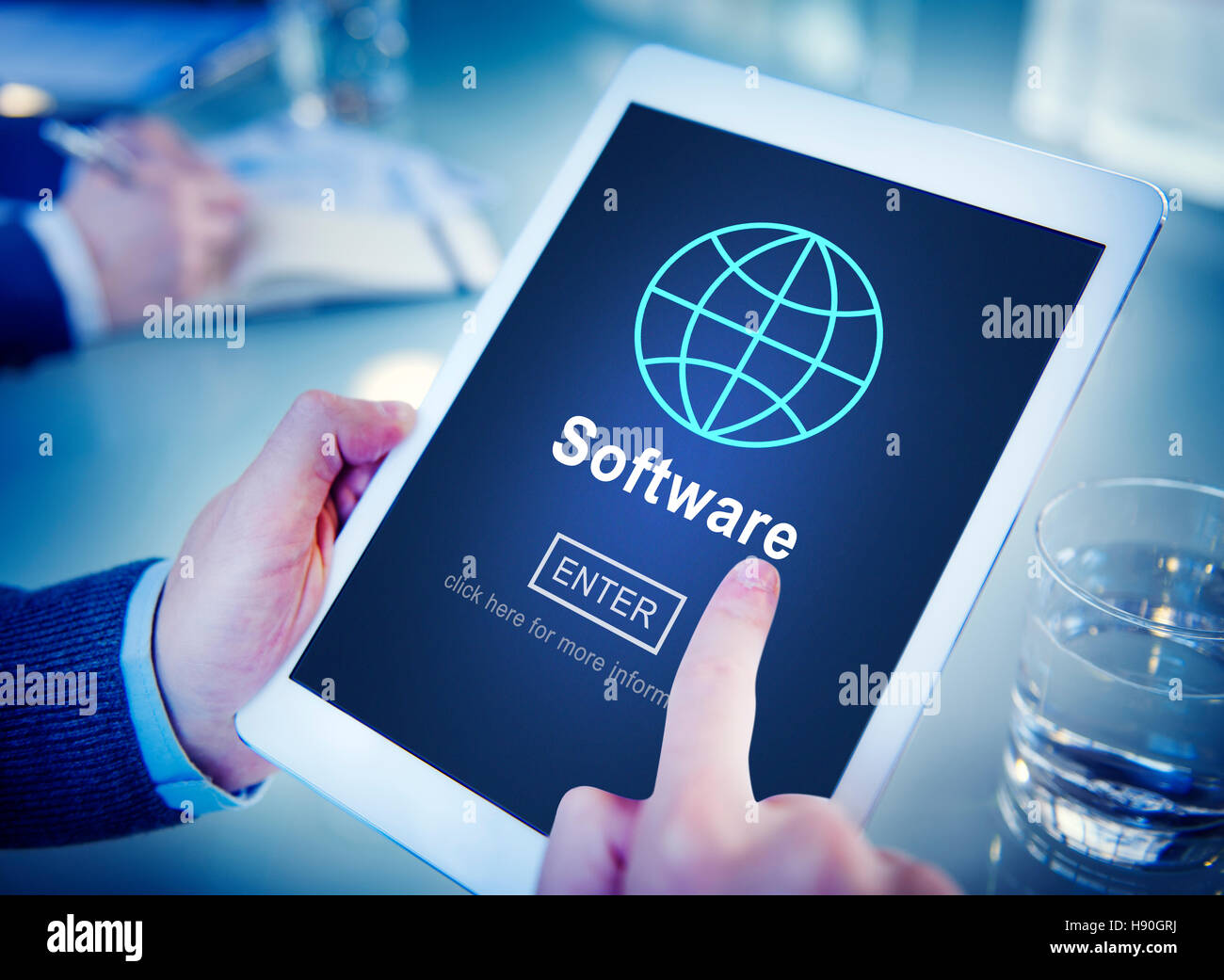 Software Computer Digital Data Homepage Concept Stock Photo - Alamy
