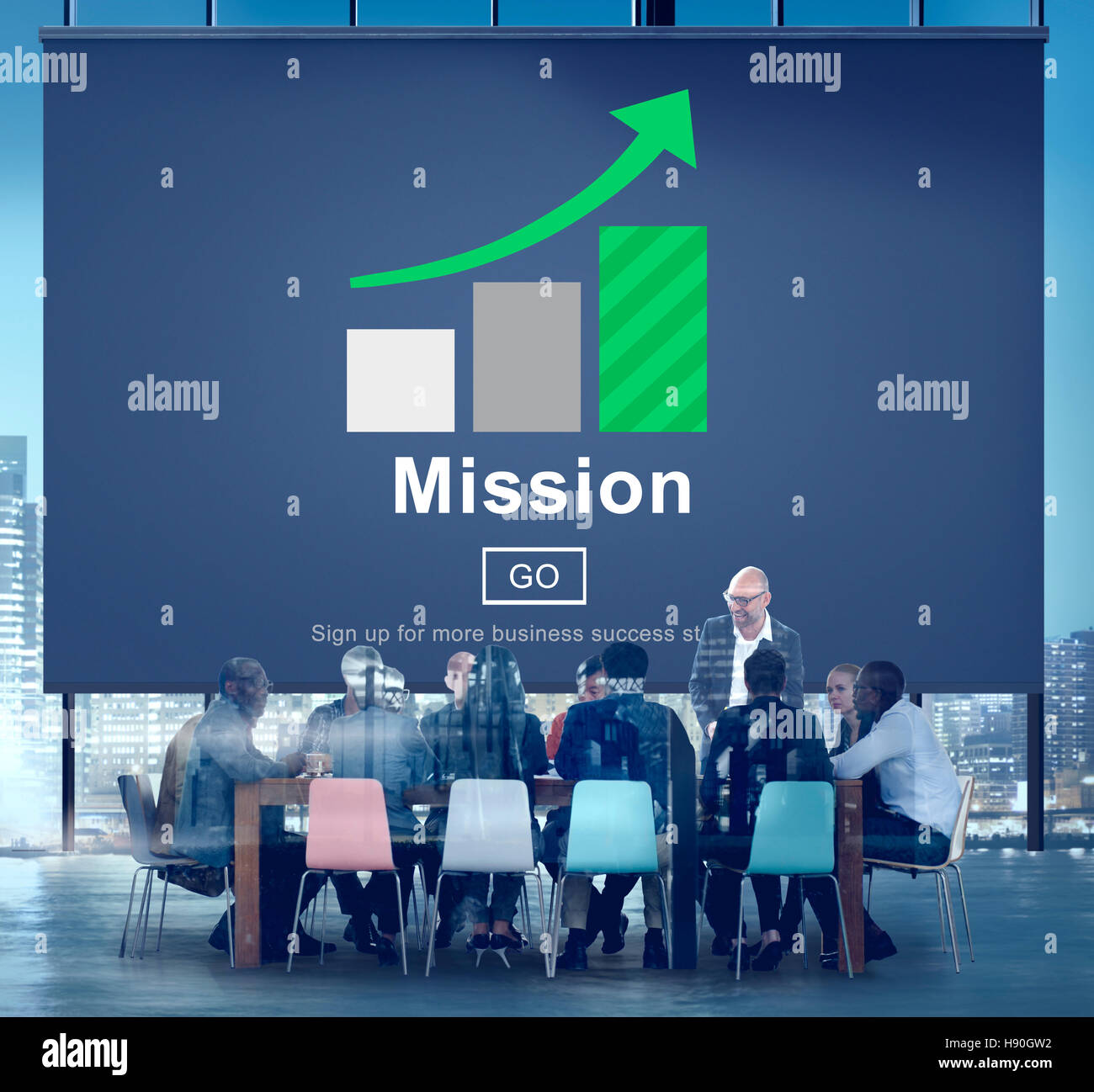 Mission Objective Goals Target Vision Strategy Concept Stock Photo - Alamy