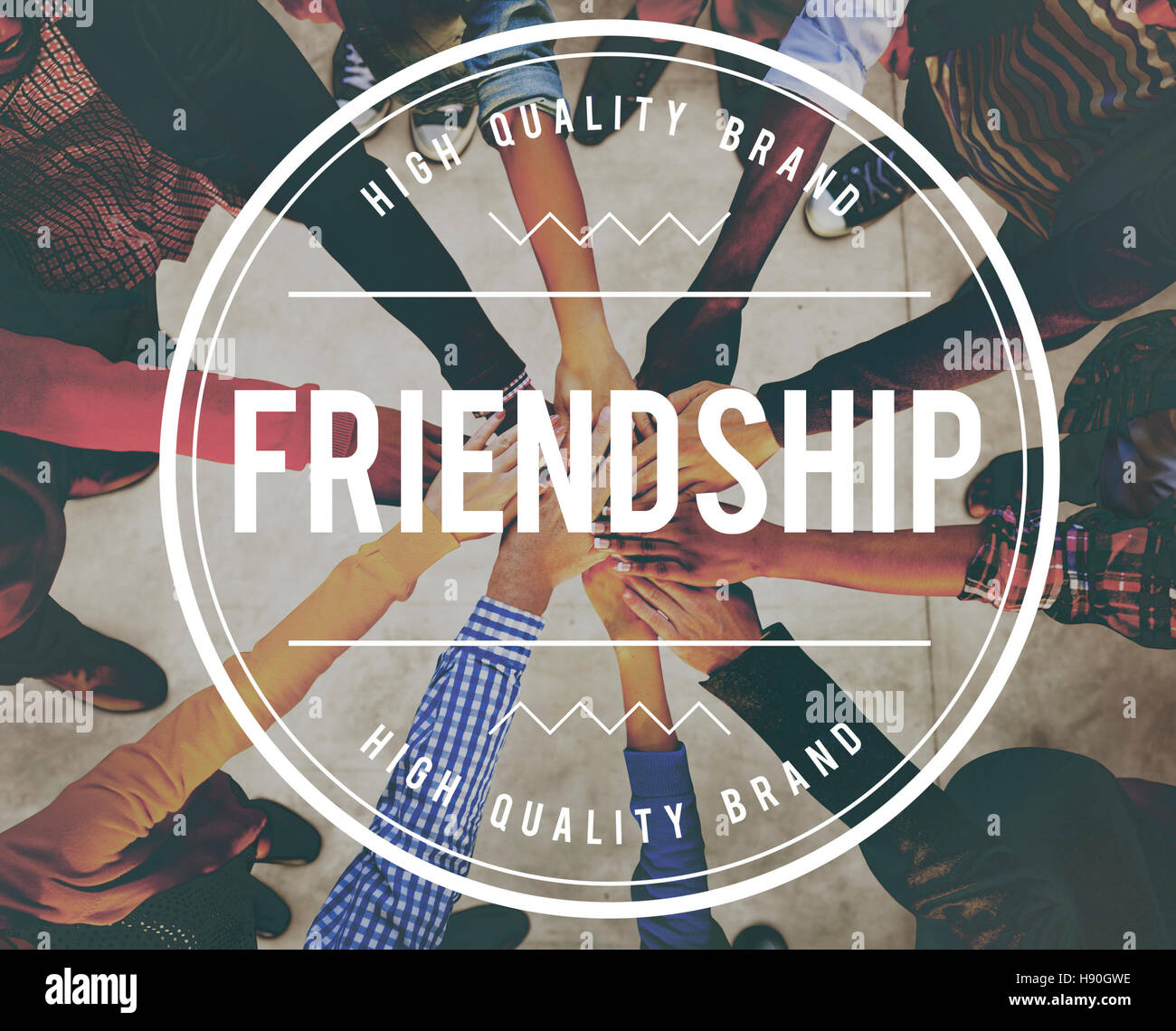 Friendship Together Team Unity Connection Concept Stock Photo - Alamy