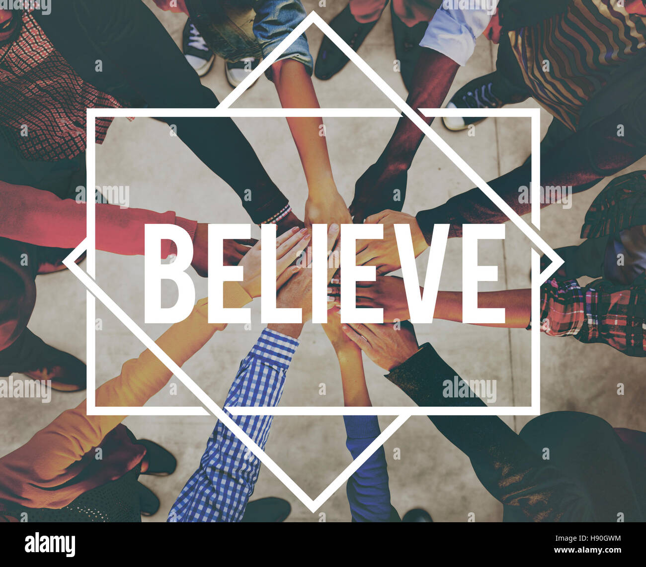 Believe Hope Belief Mind Success Concept Stock Photo - Alamy