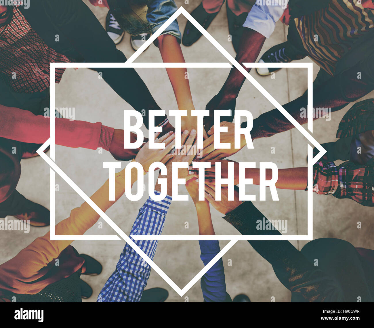 Better Together Unity Community Teamwork Concept Stock Photo - Alamy