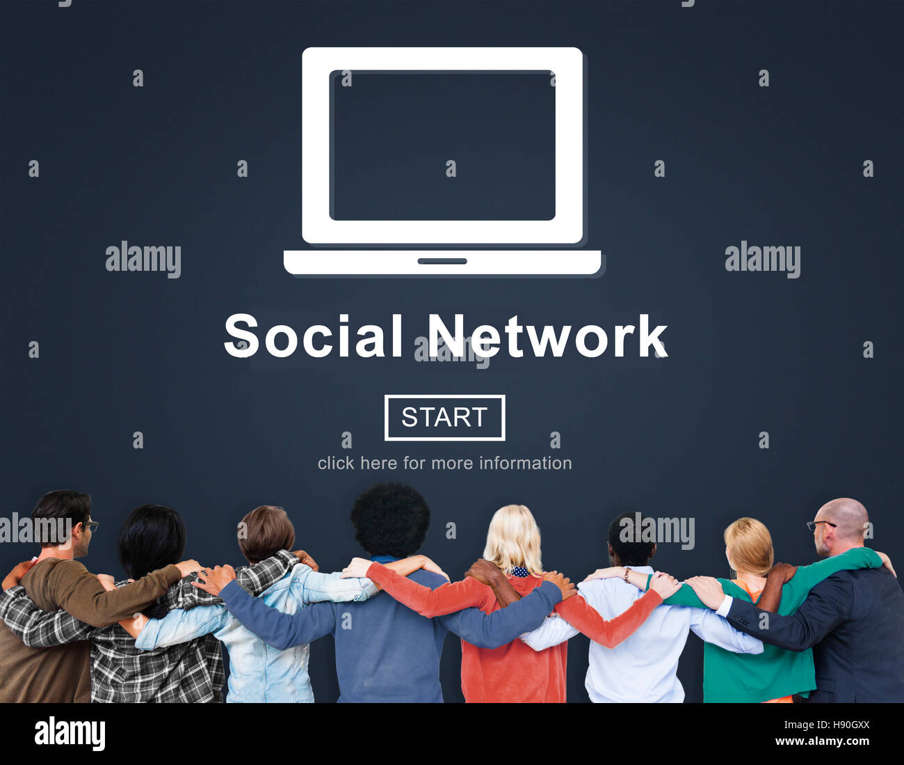 Social Network Networking Connection Internet Concept Stock Photo - Alamy