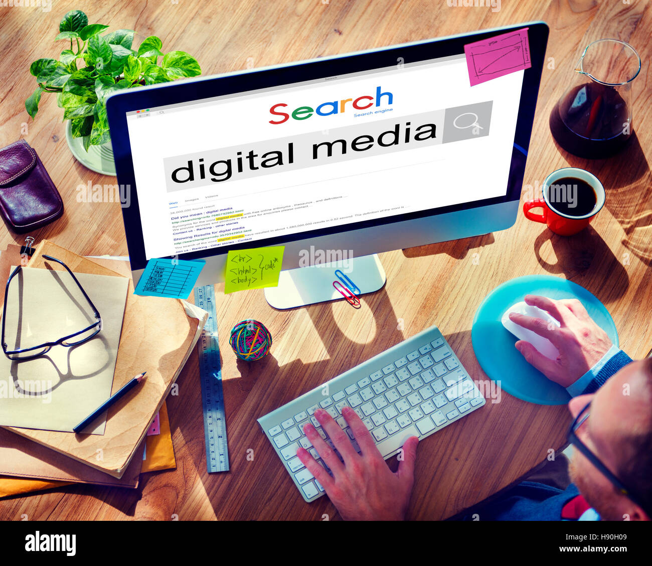 Digital Media Network Multimedia Technology Concept Stock Photo - Alamy