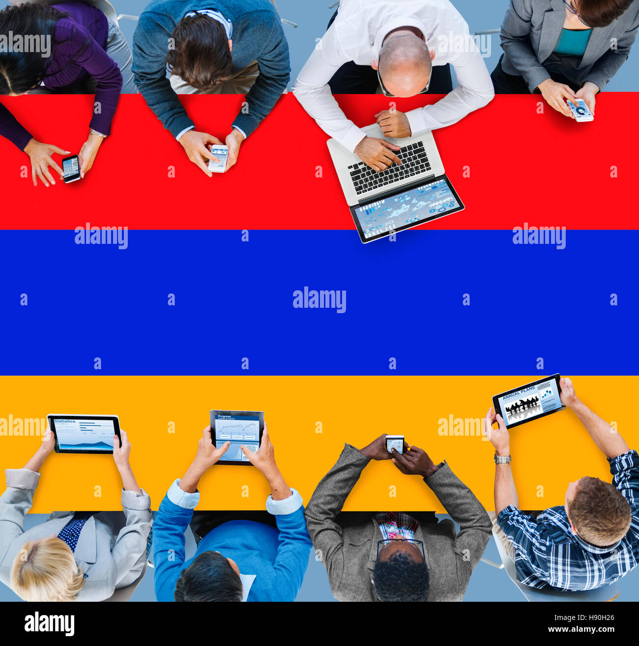 Business Team Connection Technology Networking Concept Stock Photo - Alamy