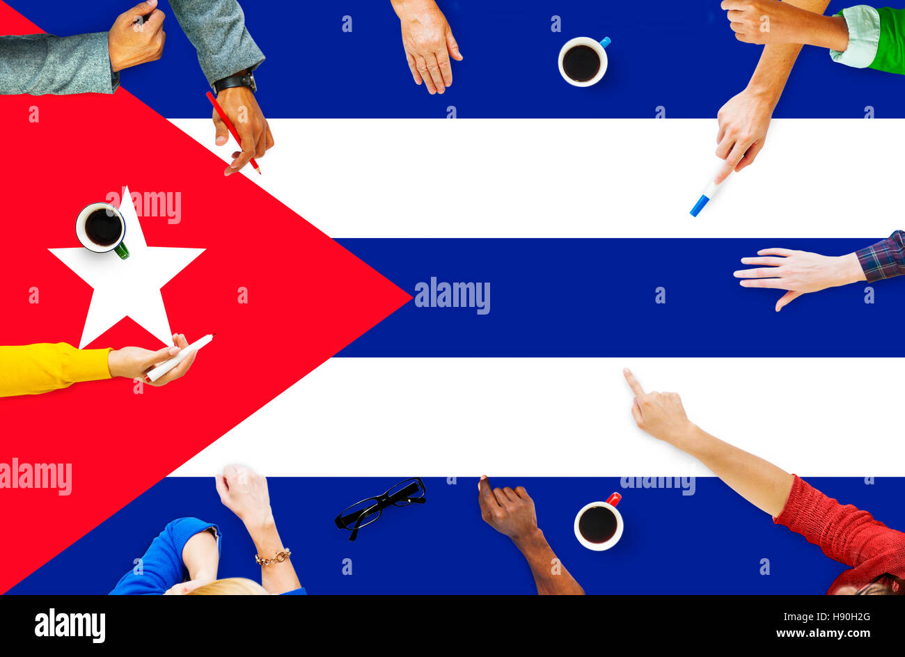 Cuban National Flag Government Freedom LIberty Concept Stock Photo - Alamy