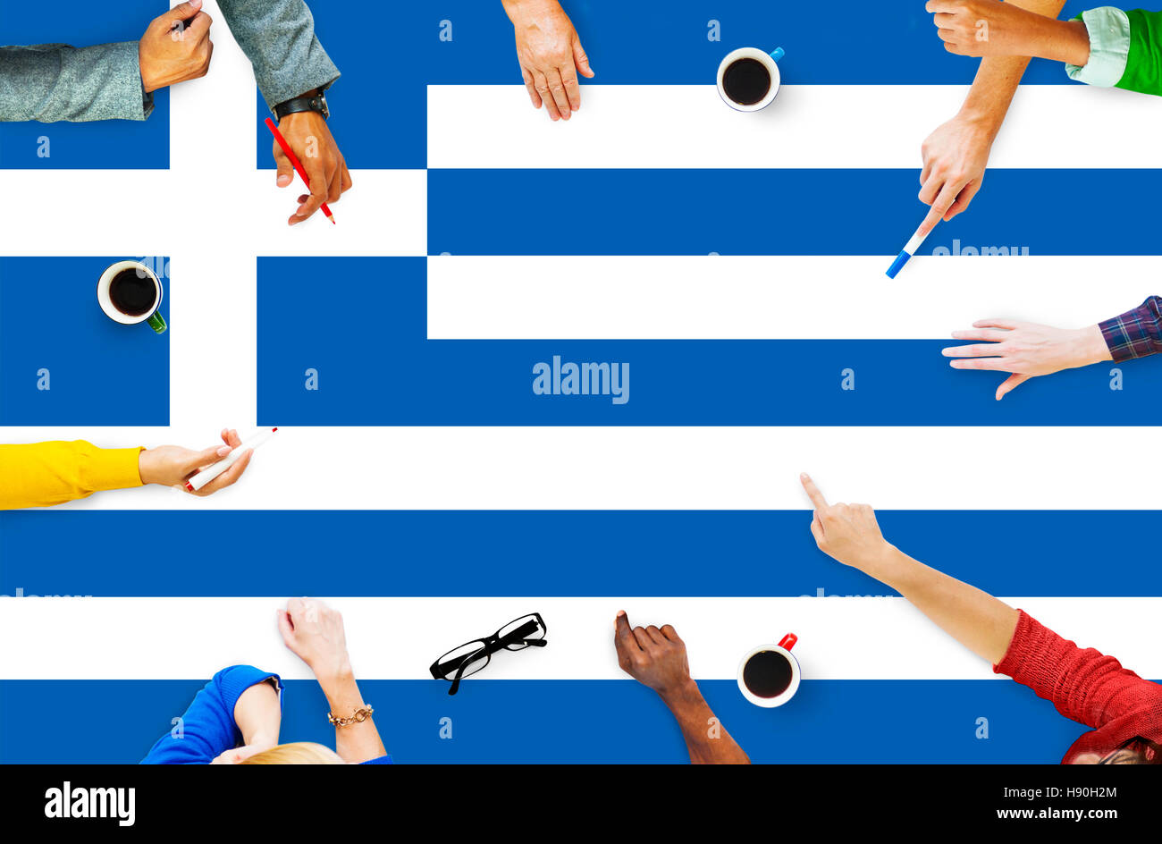 Greece National Flag Government Freedom LIberty Concept Stock Photo - Alamy