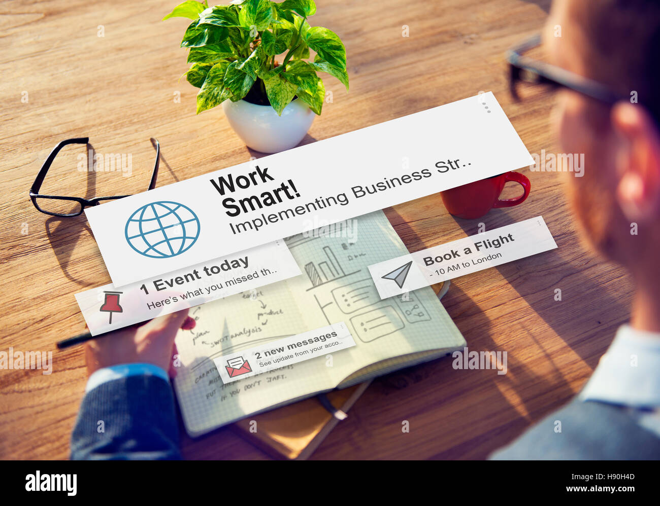 Working Work Smart Growth Development Passion Concept Stock Photo - Alamy