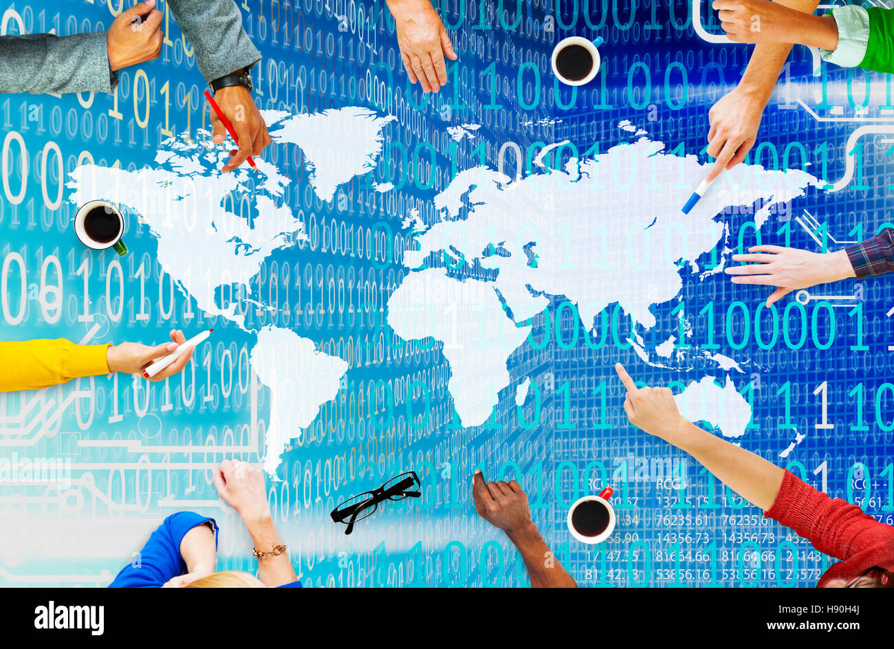 Worldwide Global Unity Social Gathering Community Concept Stock Photo ...