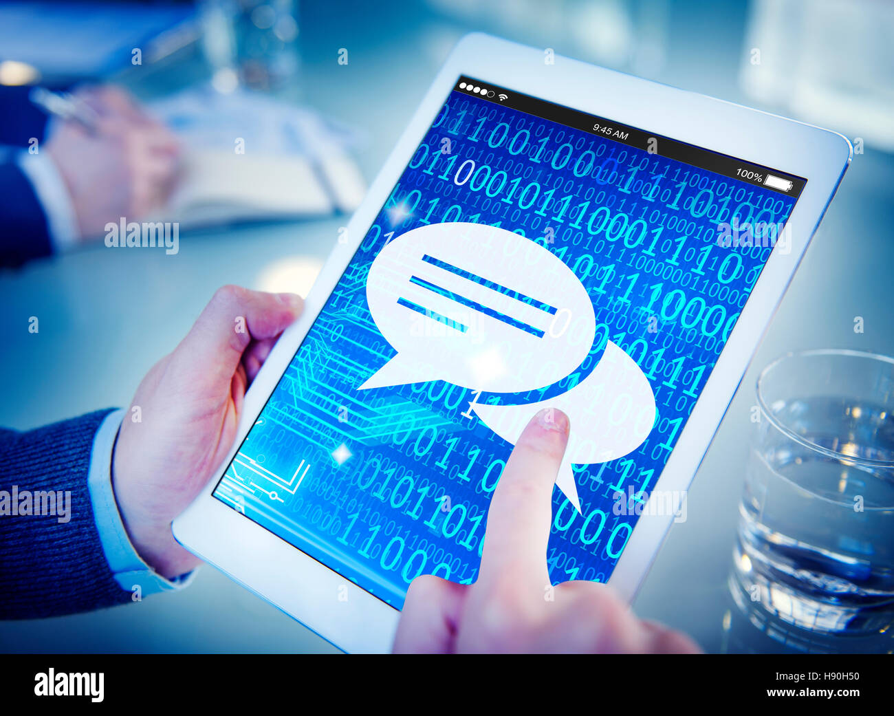 Communication Speech Bubbles Conversation Information Concept Stock ...