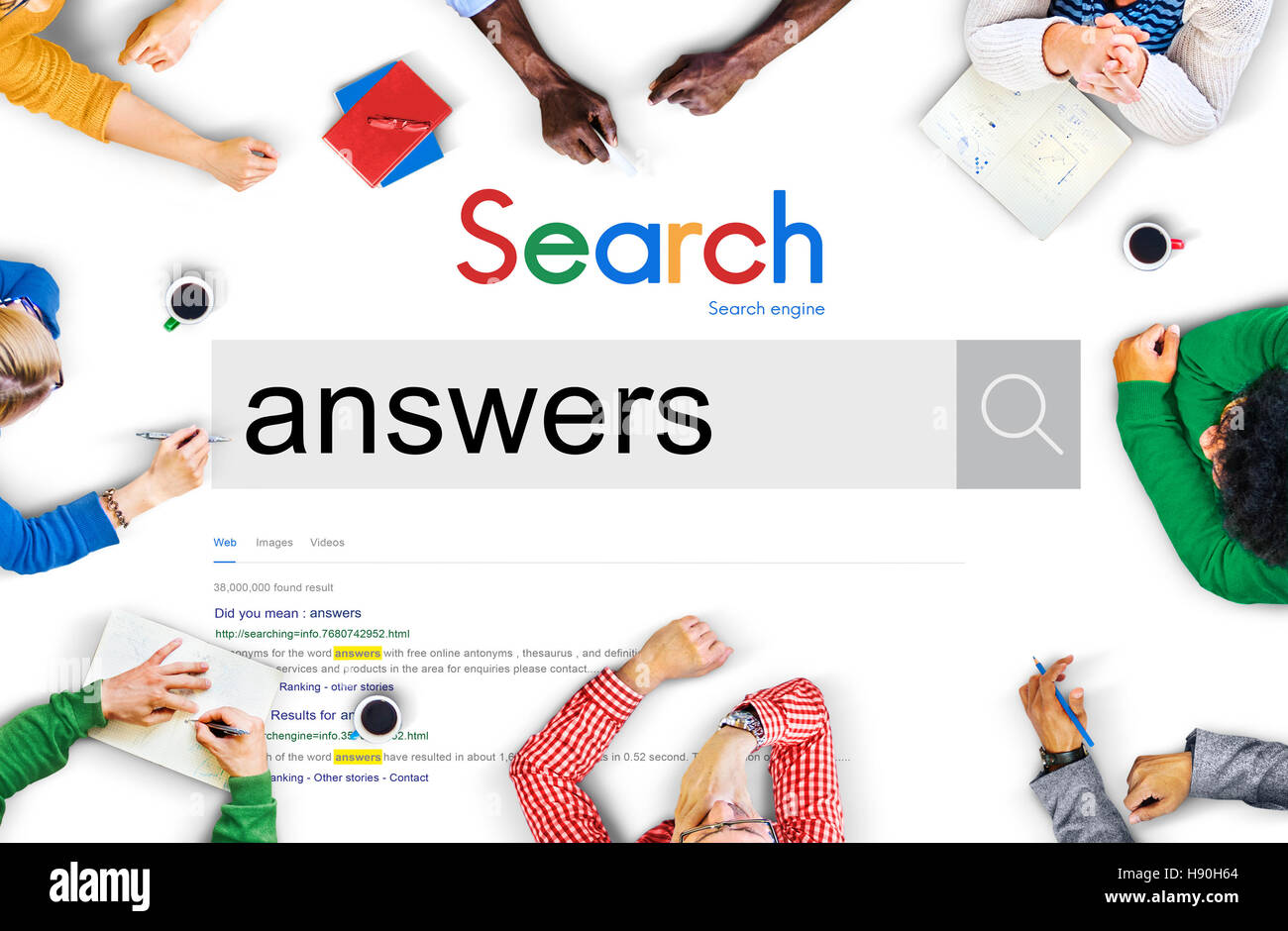 Answer Reply Response Reaction Solution Concept Stock Photo - Alamy