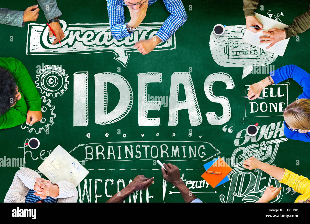 Ideas Creative Brainstorming Ability Thinking Concept Stock Photo - Alamy