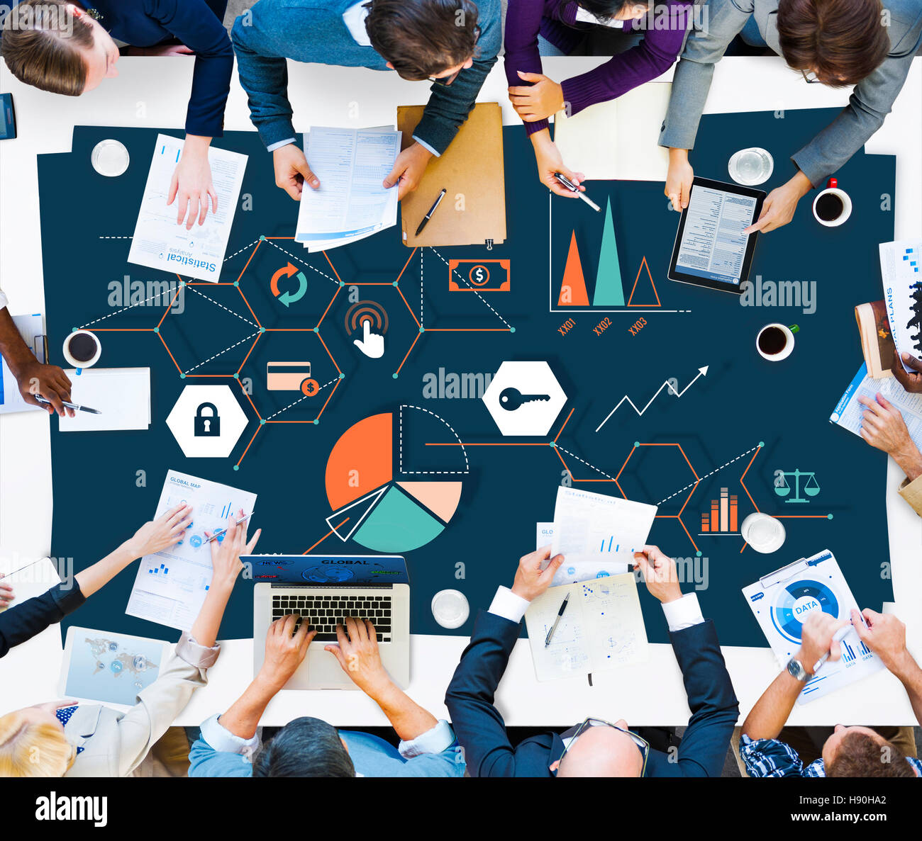 Business Team Meeting Brainstorming Planning Concept Stock Photo - Alamy