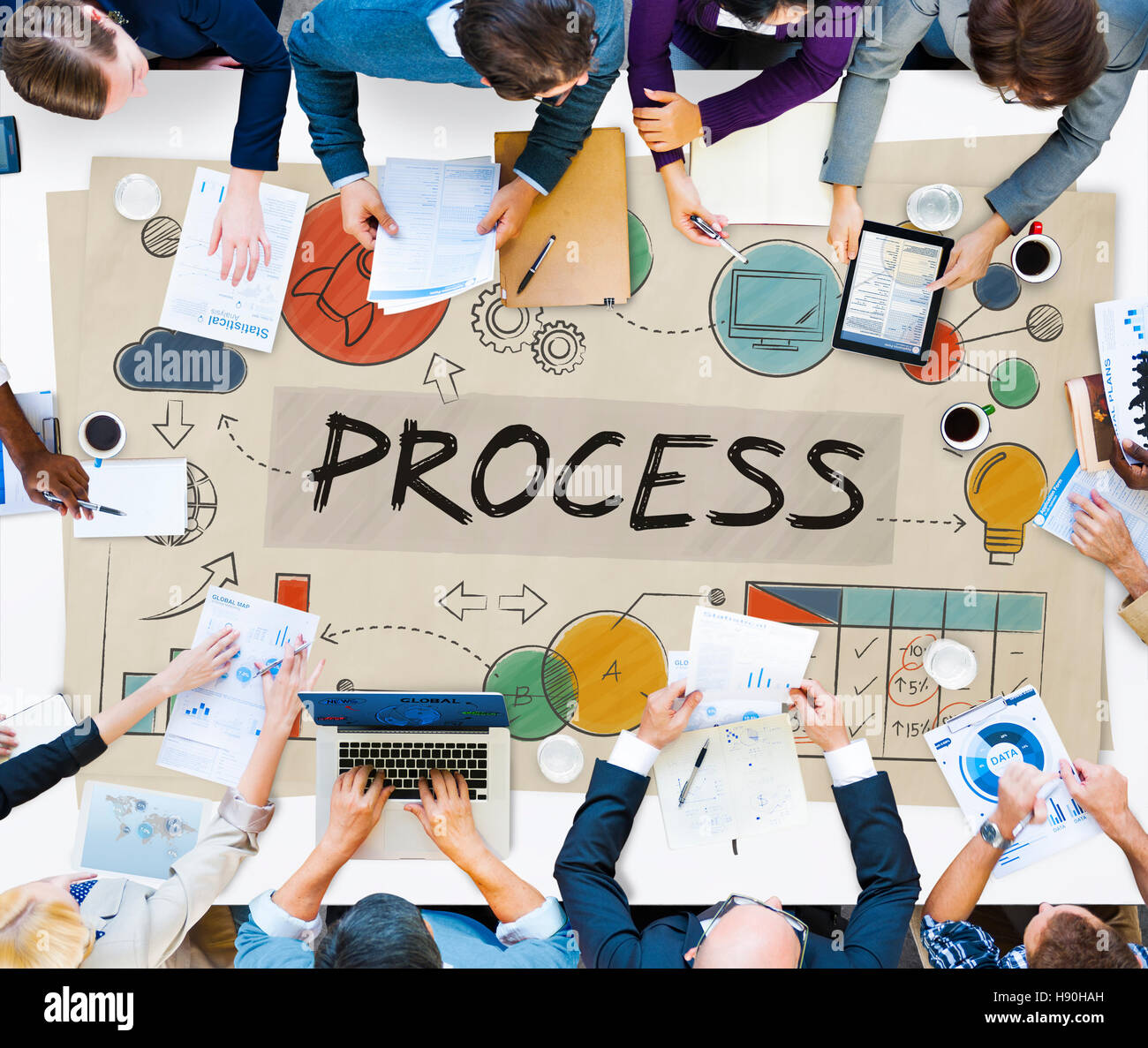 Process Action Organization Business System Concept Stock Photo - Alamy