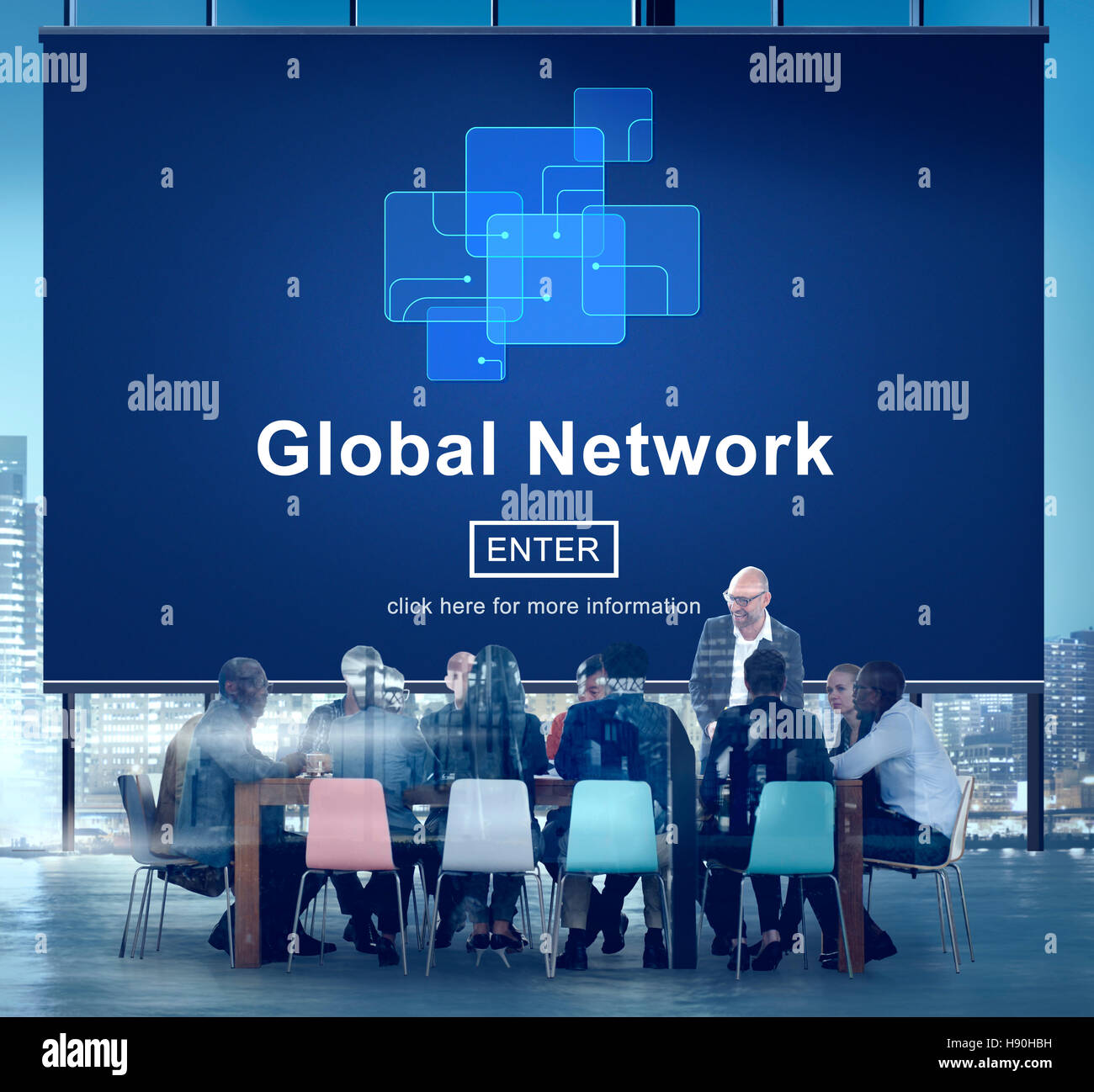 Global Network Internet Technology Online Connection Concept Stock ...