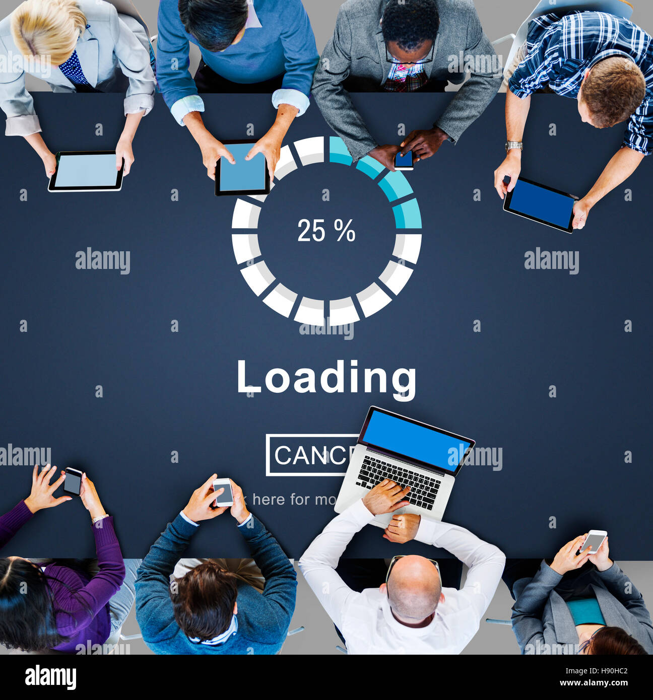 Loading Bar Load Waiting Indicator Concept Stock Photo - Alamy