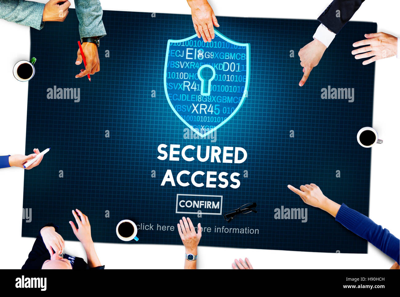 Secured Access Accessibility Analysising Browsing Concept Stock Photo ...