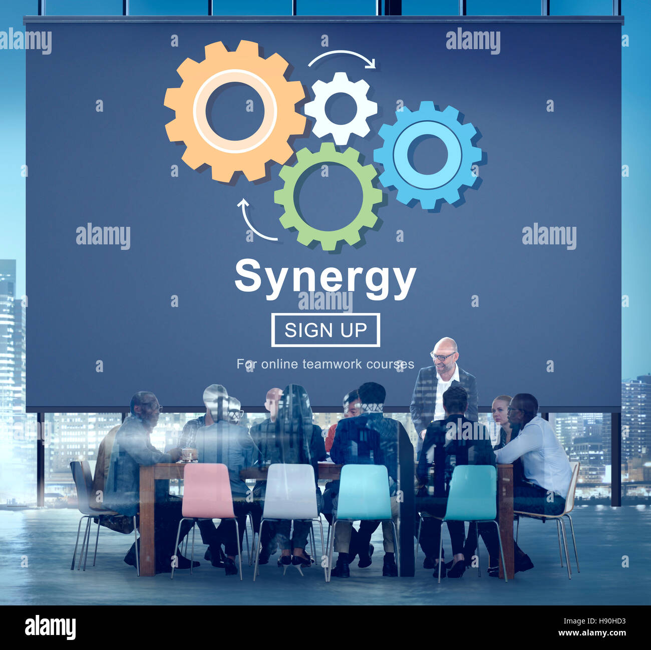 Synergy Teamwork Better Together Collaboration Concept Stock Photo - Alamy