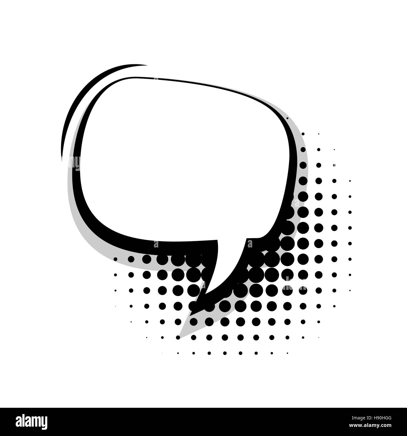 Blank template comic text speech, comic bubble halftone dot background ...