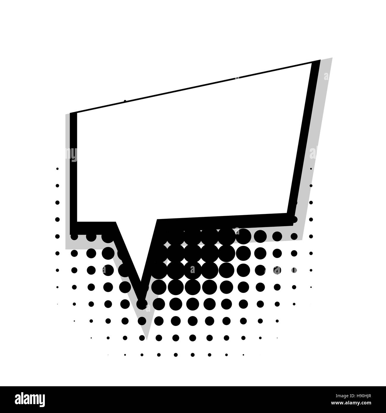 Blank template comic text speech, comic bubble halftone dot background ...