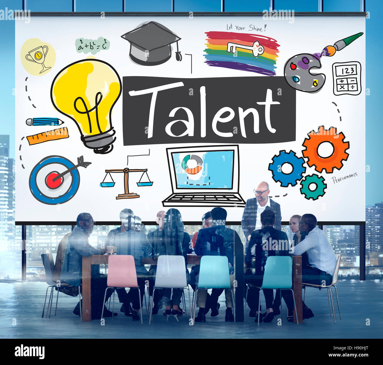 Talent Expertise Natural Skill Occupation Skills Concept Stock Photo ...